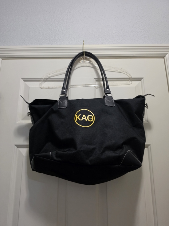 Kappa Alpha Theta | Bags | Kappa Alpha Theta Sorority Black Tote Bag ...